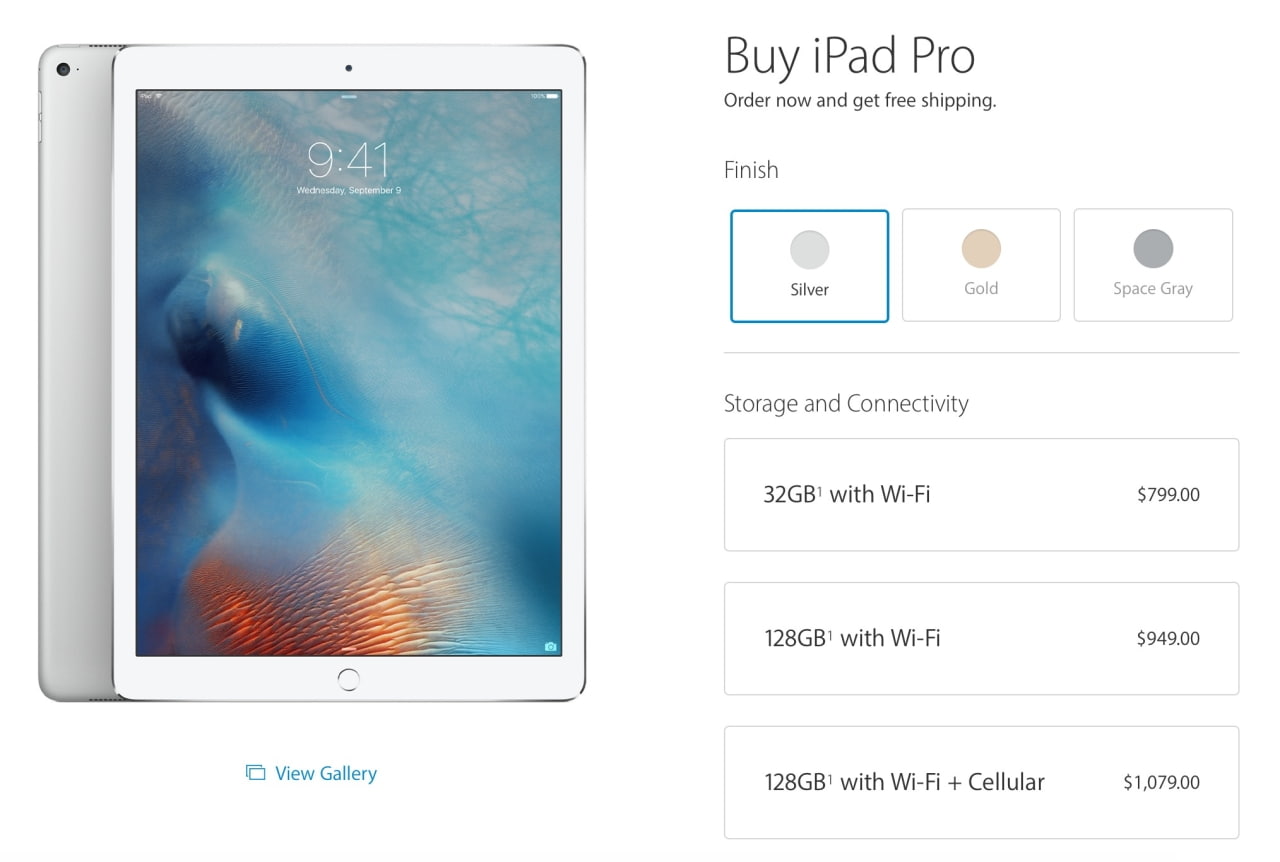 The iPad Pro is Now Available to Order on Apple's Online Store - iClarified