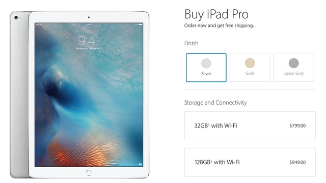 The iPad Pro is Now Available to Order on Apple's Online Store - iClarified