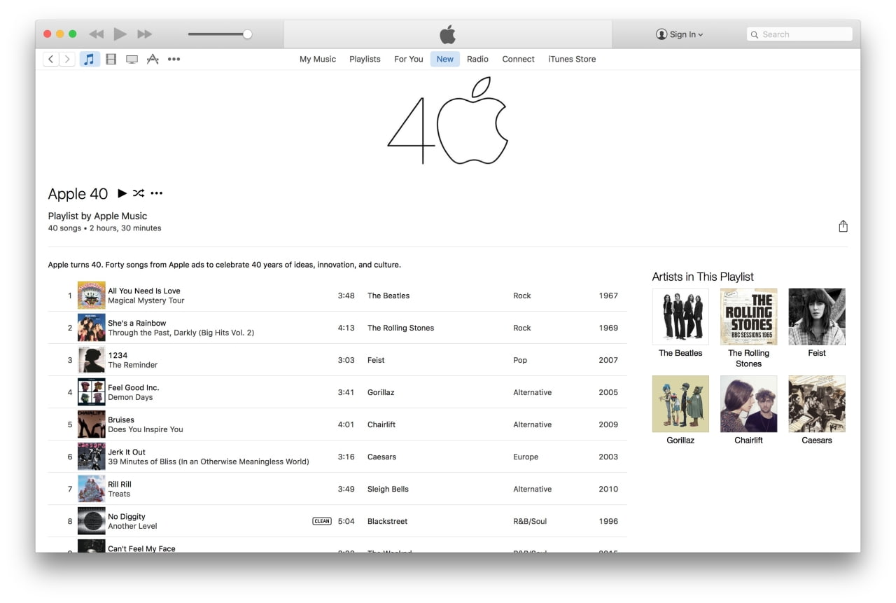 Apple Posts New Apple Music Playlist Featuring 40 Songs From Apple Ads ...