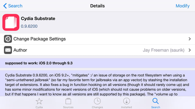 Cydia Substrate Updated With Improved Compatibility for Pangu Jailbreak ...