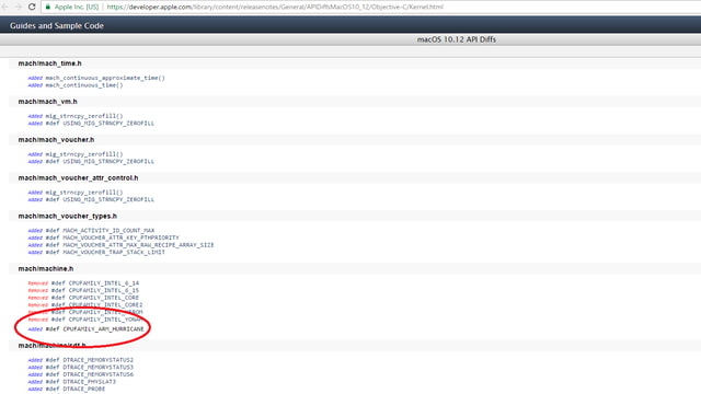 Apple Adds ARM Support to macOS Sierra Kernel - iClarified