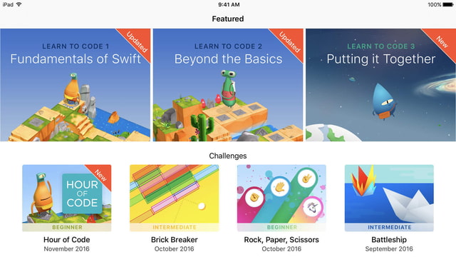 Swift Playgrounds App Gets Updated With Learn to Code 3 Module, Hour of ...