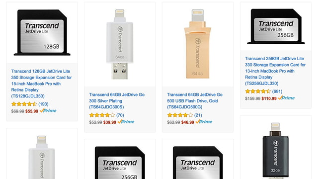 Transcend Storage Devices On Sale Including Lightning USB Keys, MacBook ...