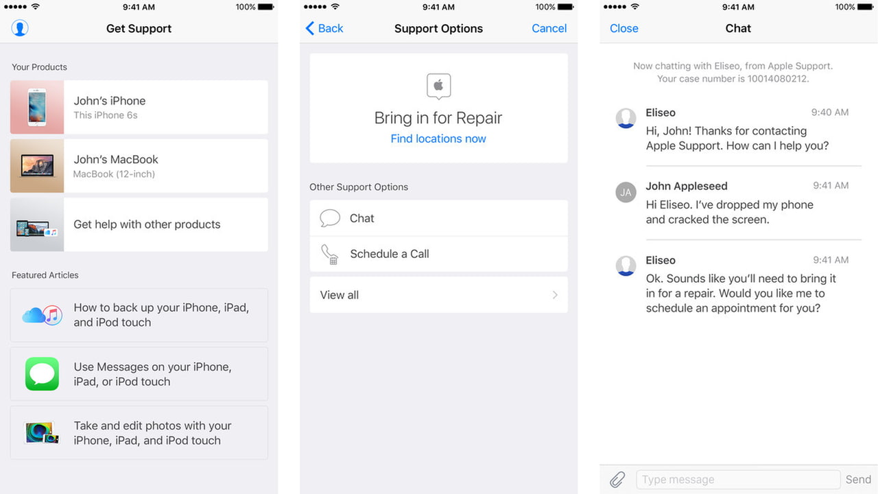 Apple Support App Now Lets You Schedule Repairs at Authorized Service ...