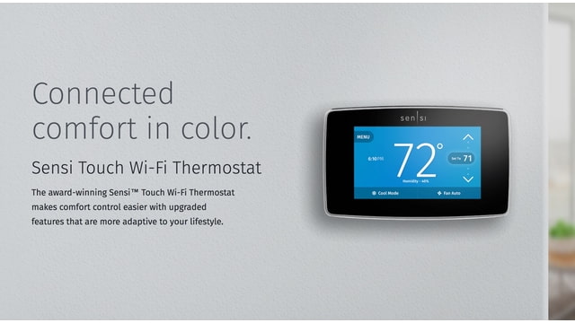 Emerson Announces New Sensi Touch Wi-Fi Thermostat With Apple HomeKit Support - iClarified