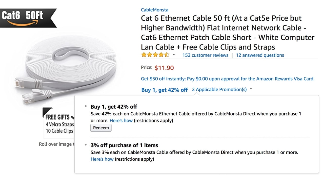 50 Ft Cat 6 Ethernet Cable for $6.90 [Deal] - iClarified