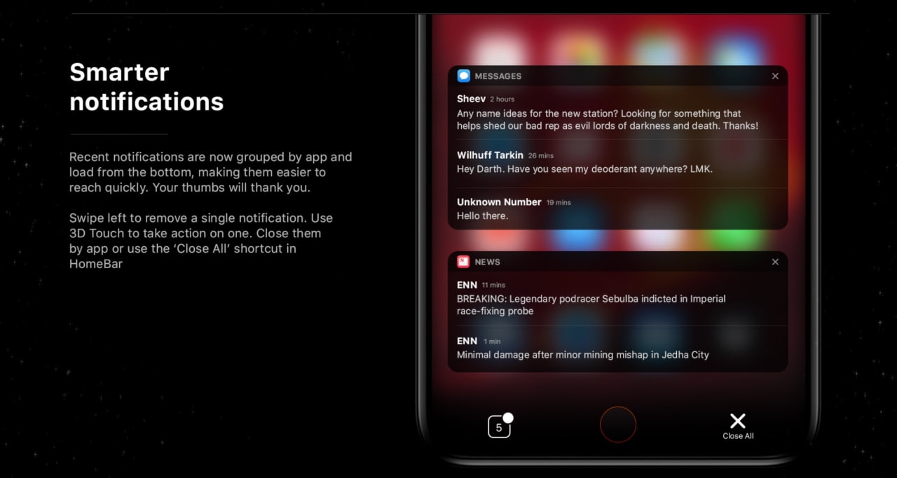 iPhone Pro and iOS 12 Concept Features HomeBar With Virtual Home Button ...