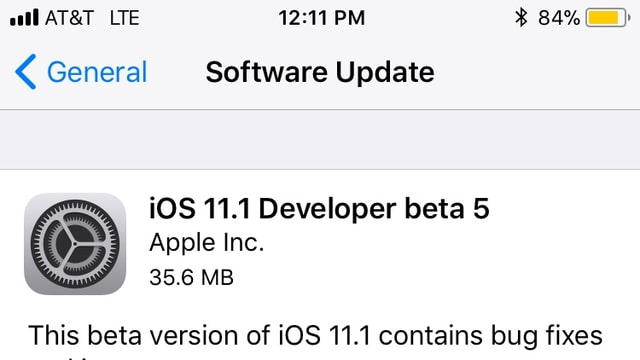 Apple Releases iOS 11.1 Beta 5 to Developers for Testing [Download ...