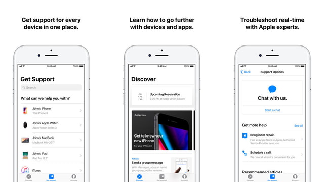 Apple Support App Gets Redesign, New Discover Section, Search - iClarified
