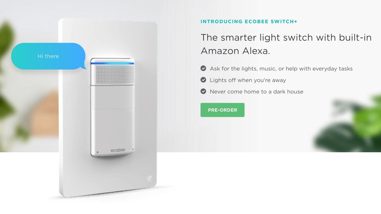 Ecobee Switch+ With HomeKit Support, Built-In Alexa Now Available to ...