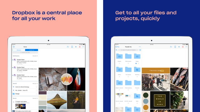 Dropbox App Gets Full Screen File Navigation on iPad, Drag and Drop ...