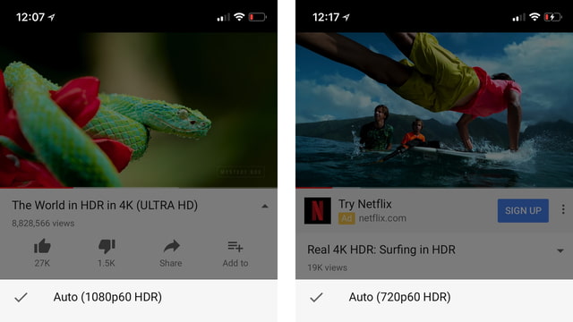 YouTube App Now Supports HDR on iPhone X - iClarified