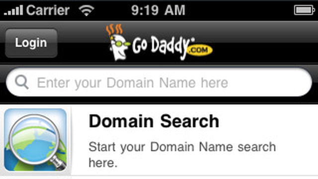 GoDaddy.com Mobile Lets Your Manage Domains Using the iPhone - iClarified