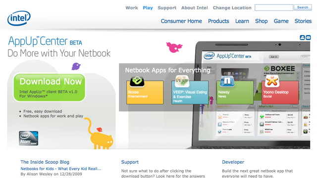 Intel Unveils App Store for Netbook Computers - iClarified