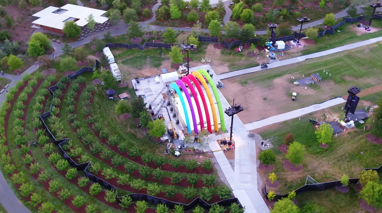 Rainbow Stage at Apple Park Built for May 17 Special Event - iClarified