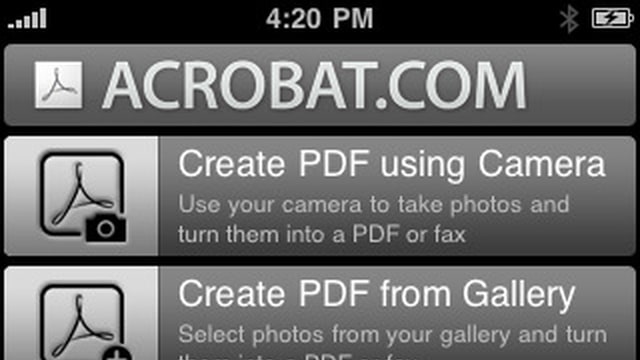 Acrobat.com Mobile Now Available for the iPhone - iClarified