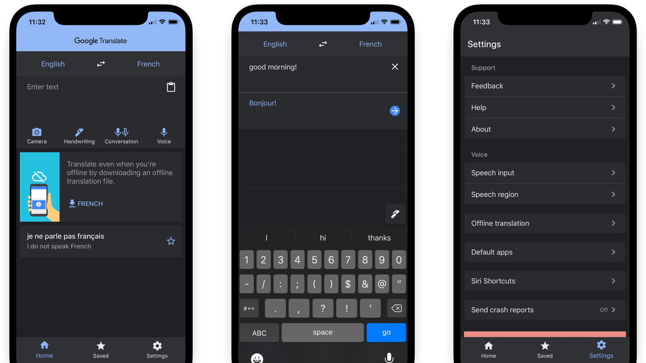Google Translate App Gets Support for Dark Mode - iClarified