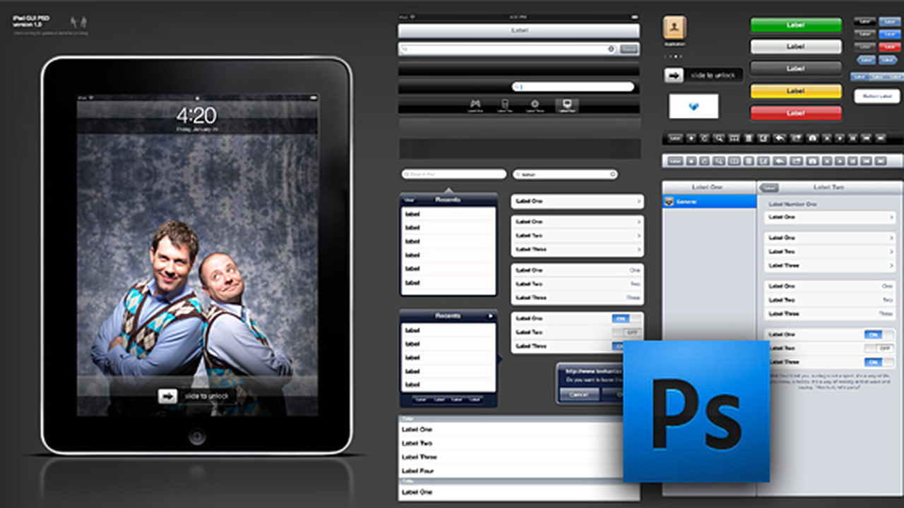 Teehan+Lax Releases Photoshop Elements for iPad GUI Design - iClarified