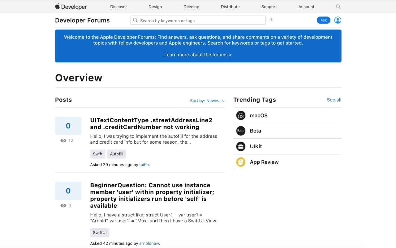 Apple Developer Forums Get New Features Iclarified 6682