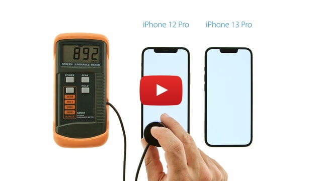 Screen Brightness Test - iPhone 13 Pro vs iPhone 12 Pro [Video ...