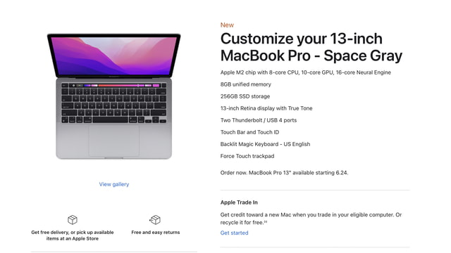 New 13-inch M2 MacBook Pro Now Available to Order - iClarified