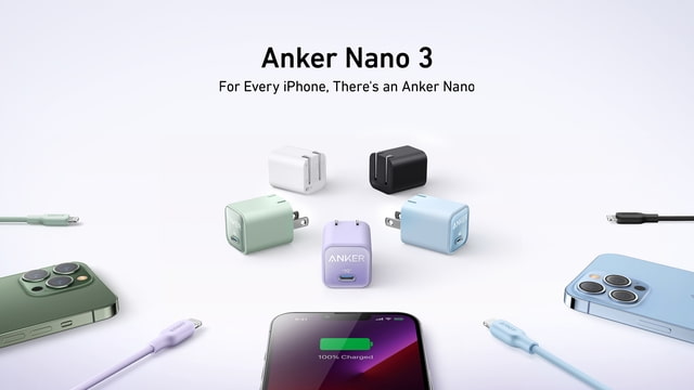 Anker Launches New 30W Nano 3 GaN Charger, Bio-Based Charging Cables ...