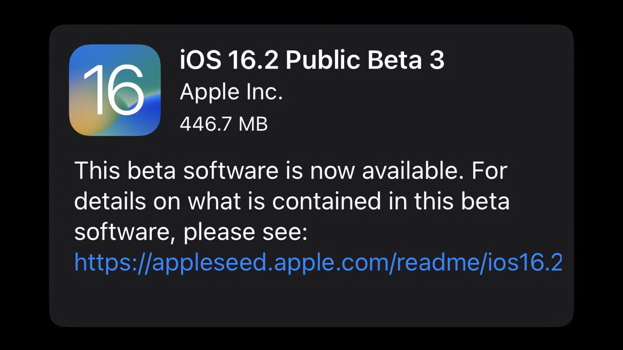 Apple Seeds Third Public Beta of iOS 16.2 and iPadOS 16.2 [Download] - iClarified