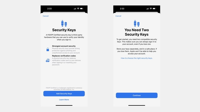 iOS 16.3 Beta and macOS 13.2 Beta Introduce Hardware Security Key ...