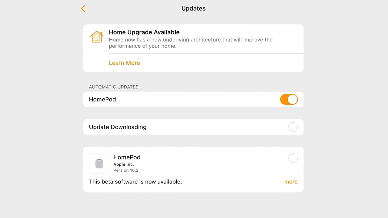 Apple Removes Ability to Upgrade Home Architecture From iOS 16.2 ...