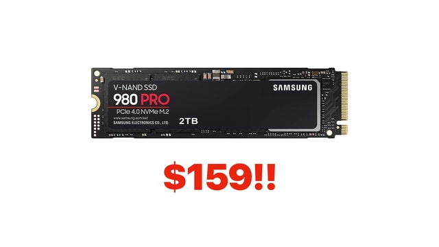 Samsung 2TB 980 Pro SSD (NVMe M.2) On Sale for $159 [Deal] - iClarified