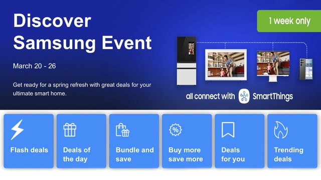 Samsung Launches 'Discover Samsung' One Week Sales Event - iClarified
