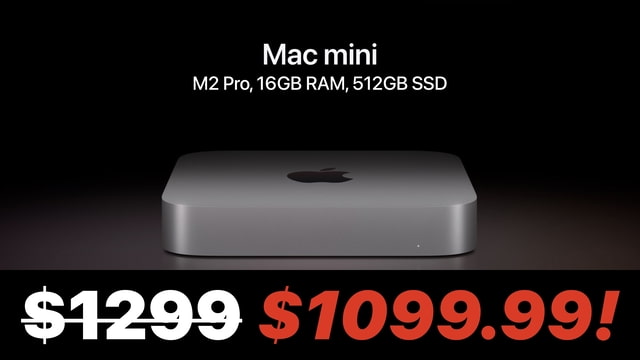Apple 2023 Mac Mini (M2 Pro, 16GB RAM, 512GB SSD) On Sale for $199 Off ...