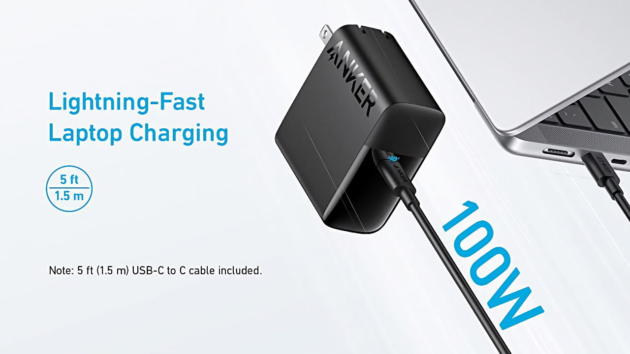 Anker 100W USB-C Charger On Sale for $28.79 [Deal] - iClarified
