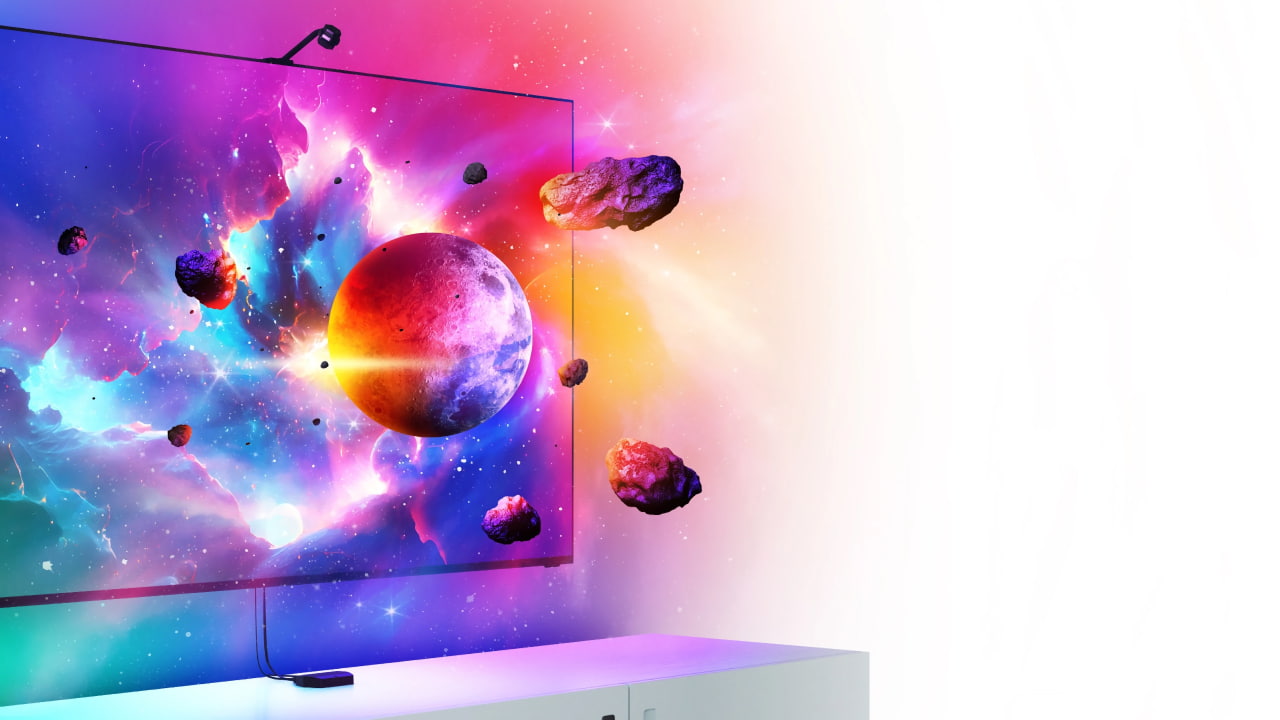 Nanoleaf 4D Screen Mirror + Lightstrip Kit, Ultra Black Hexagons Now ...