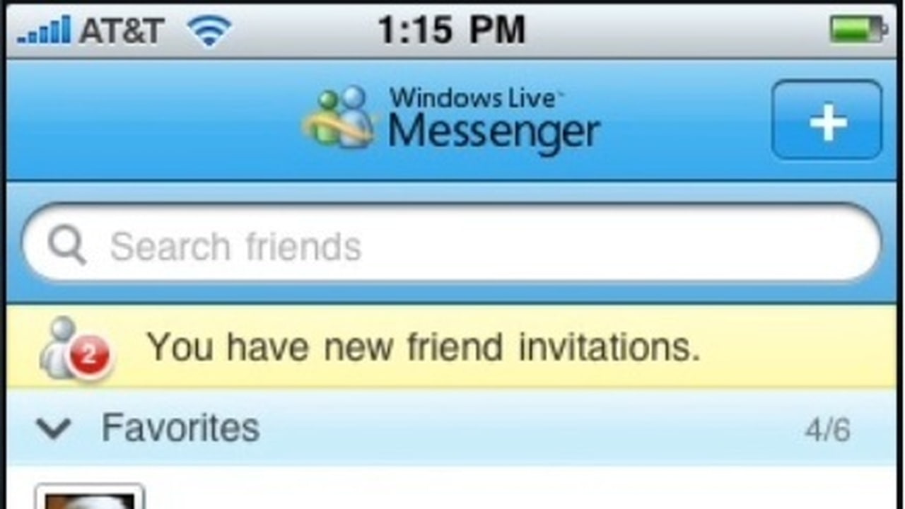 Screenshots of Windows Live Messenger for iPhone Revealed - iClarified