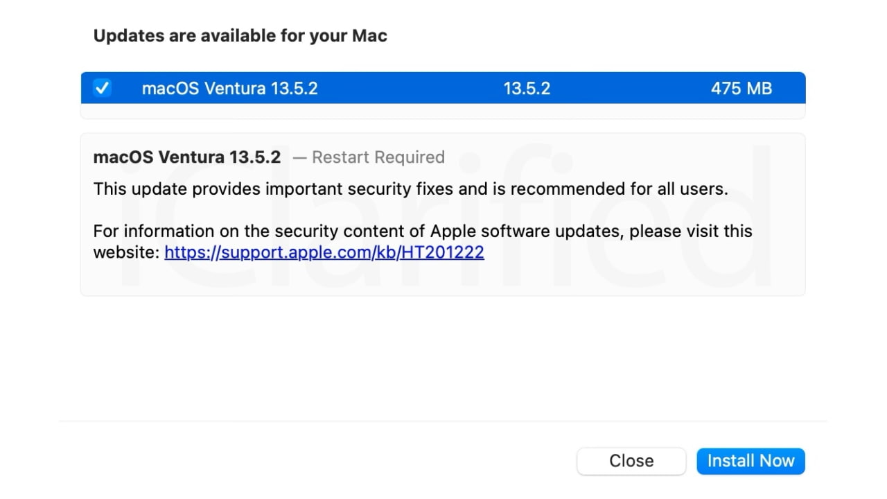 Apple Releases macOS Ventura 13.5.2 [Download] - iClarified