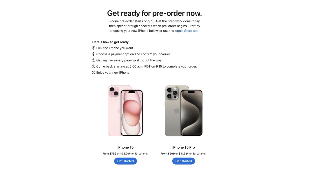 Get Ready to Pre-order iPhone 15 - iClarified
