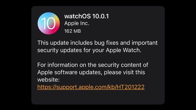Apple Releases watchOS 10.0.1 for Apple Watch [Download] - iClarified