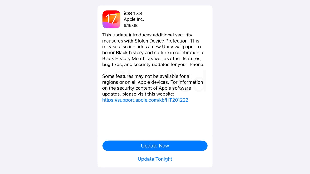 Apple Officially Releases iOS 17.3 and iPadOS 17.3 With Stolen Device Protection [Download ...