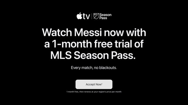 Apple Offers One Month Free Trial of MLS Season Pass in Partnership ...