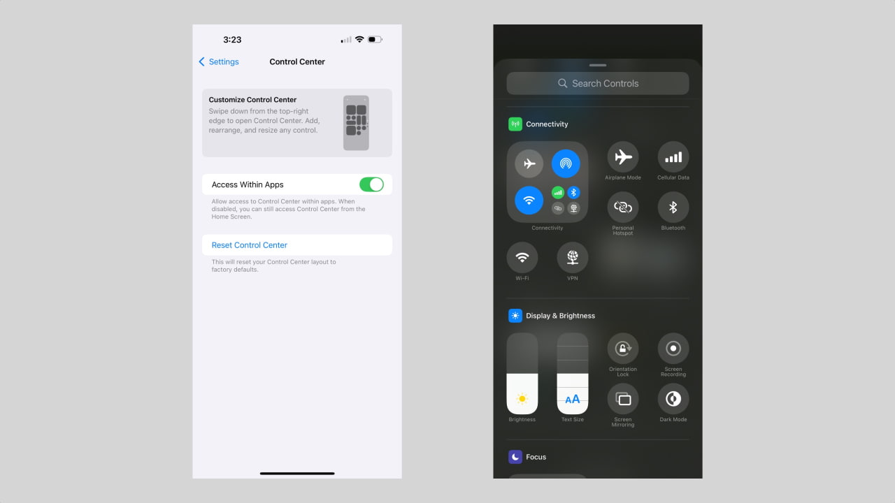 iOS 18.1 Beta 5 Introduces New Control Center Connectivity Toggles ...