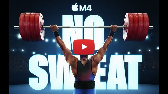 Apple Shares New M4 Chip Ad: 'No Sweat' [Video] - iClarified