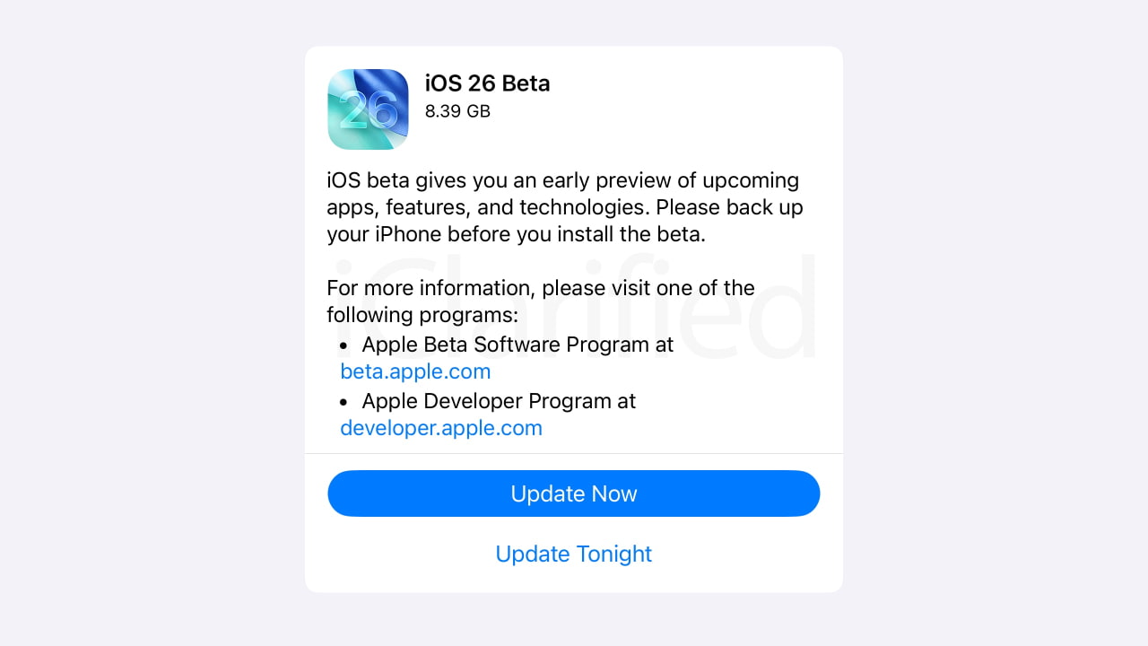 Apple Releases Updated Build of iOS 26 Beta 1 [Download] - iClarified