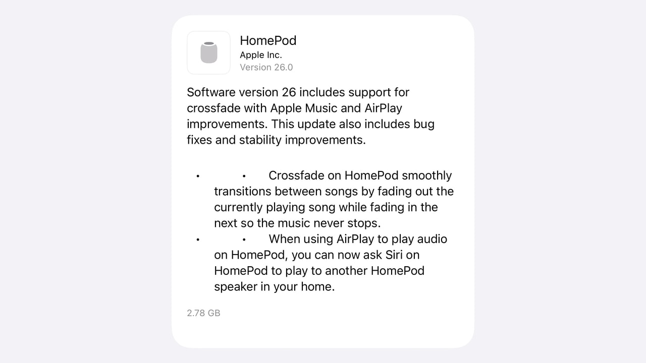 Apple Releases HomePod Software Update 26 [Download] - iClarified