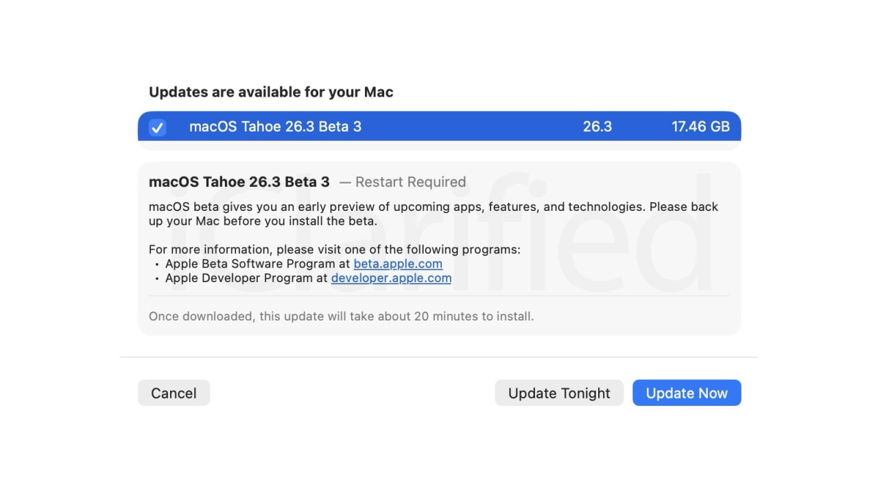 Apple Releases macOS Tahoe 26.3 Beta 3 to Developers [Download ...