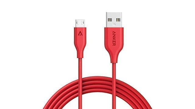 Anker Powerline Micro USB Cable - 6ft (Red) - iClarified Store