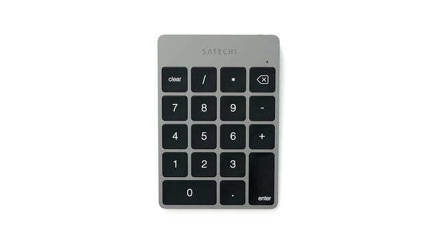 Satechi Slim Aluminum Wireless Keypad (Space Gray) - iClarified Store