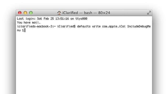 How to Enable iCal's Debug Menu and Show More Than 7 Days in Week View ...