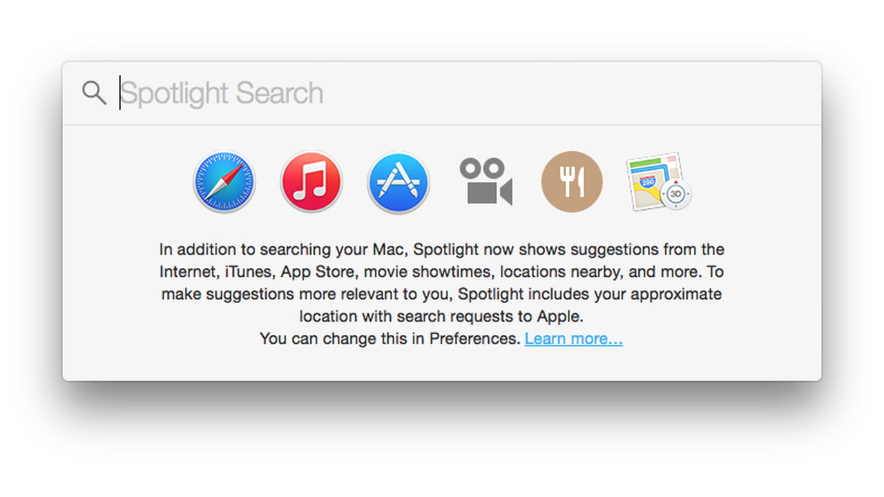 Mavericks Mac Spotlight Search