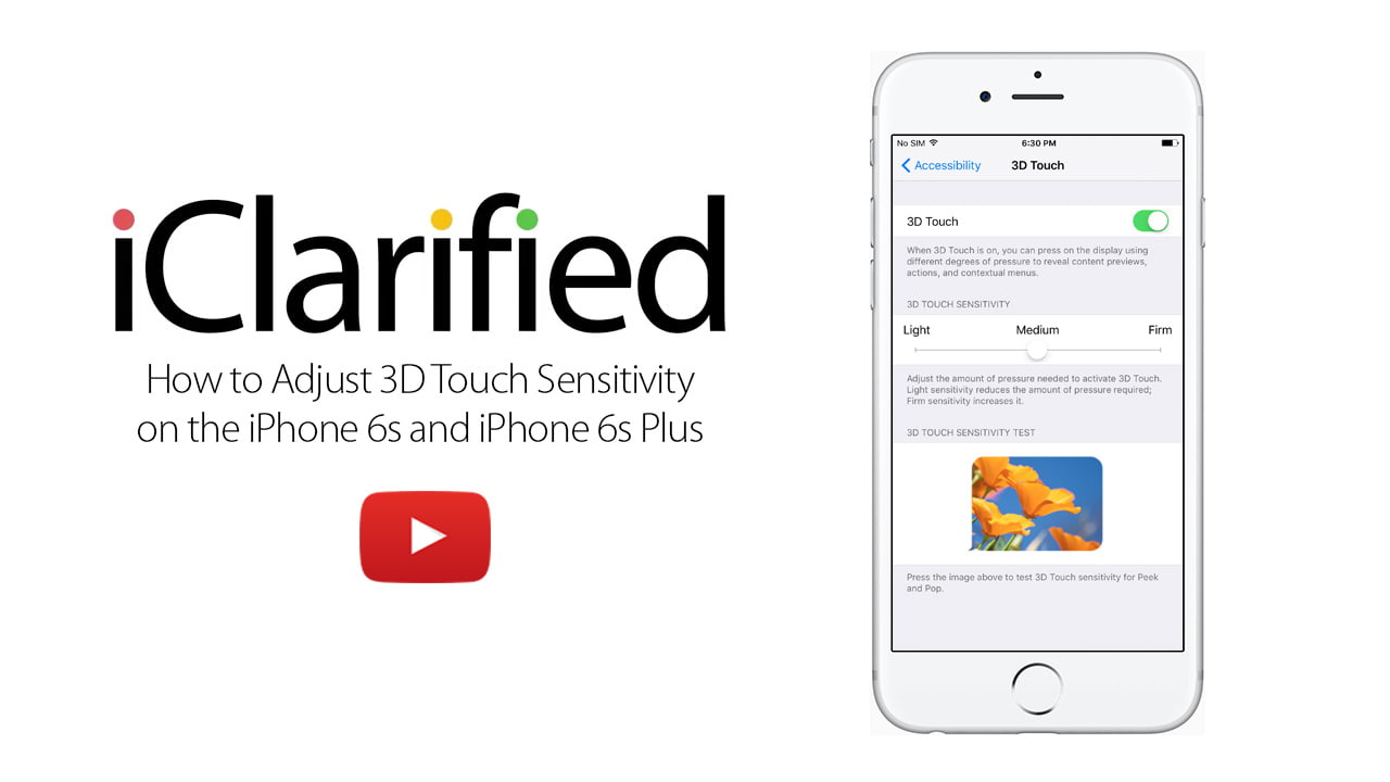 iphone touch sensitivity